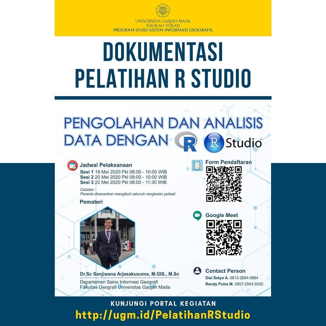 Pelatihan : Pengolahan dan Analisis Data Dengan R Studio – SIG UGM